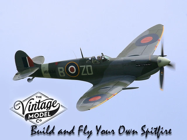 VINTAGE MODEL COMPANY Supermarine Spitfire Mk. VB Laser Cut Balsa Model ...