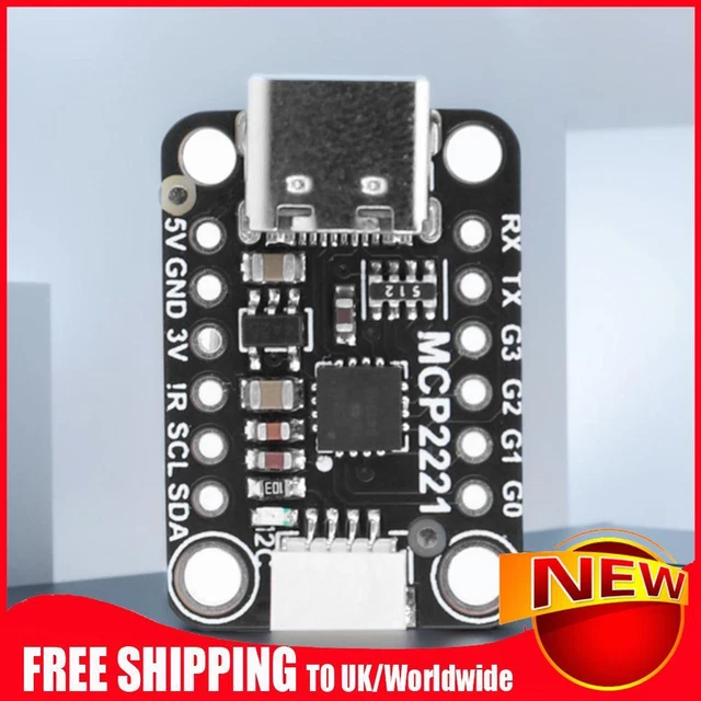 USEFUL MCP2221A USB To GPIO Adapter ADC I2C Durable for Adafruit Stemma ...