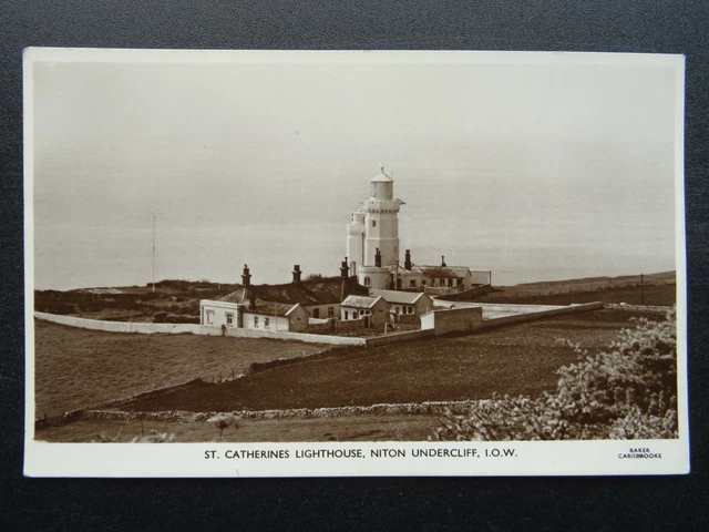 ISLE OF WIGHT - Niton Undercliff ST. CATHERINE LIGHTHOUSE (1) Old RP ...