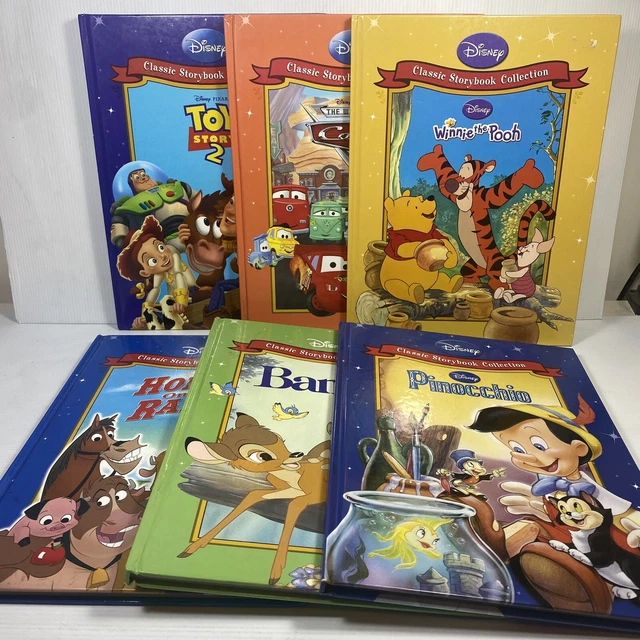 6 LOT DISNEY Classic Storybook Collection- Winnie the Pooh, Cars, Toy ...