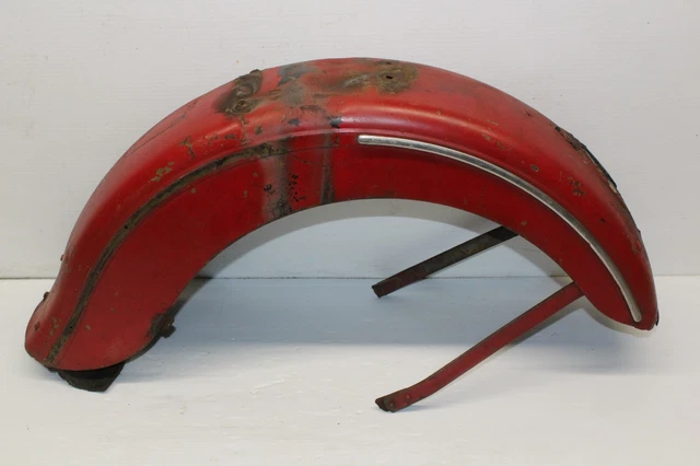 HARLEY KNUCKLEHEAD UL Panhead Springer Fork Wide Braced Front Fender ...