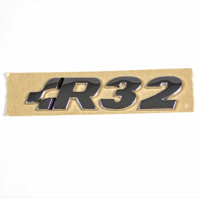 ORIGINAL VW R32 Schriftzug Logo Emblem Golf 4 Heckklappe Volkswagen NEU ...