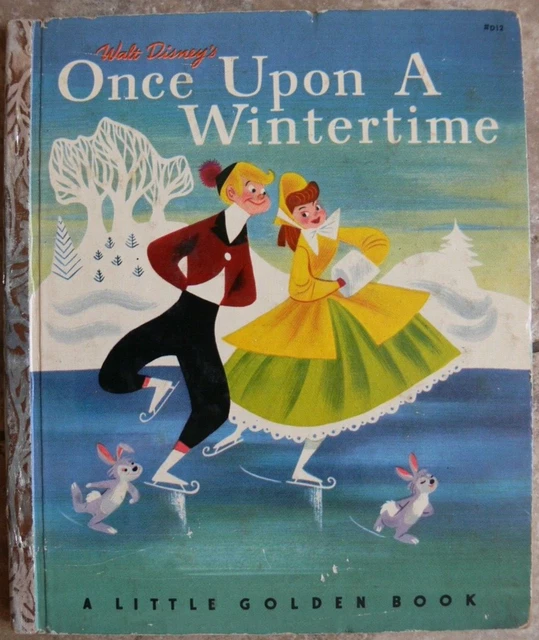 VINTAGE LITTLE GOLDEN Book ~ WALT DISNEY'S ONCE UPON A WINTERTIME ~ "A ...