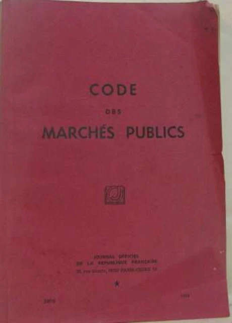 CODE DES MARCHÉS publics | Collectif | Bon état EUR 23,00 - PicClick FR