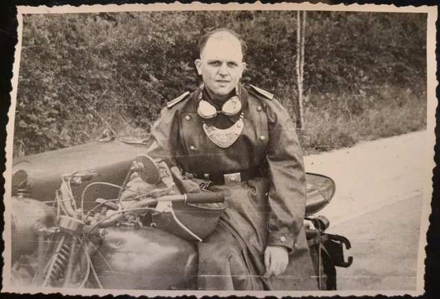 GERMAN PHOTO WW2 WWII ARCHIVE : FELDGENDARMERIE av MOTO Side Car EUR 16 ...