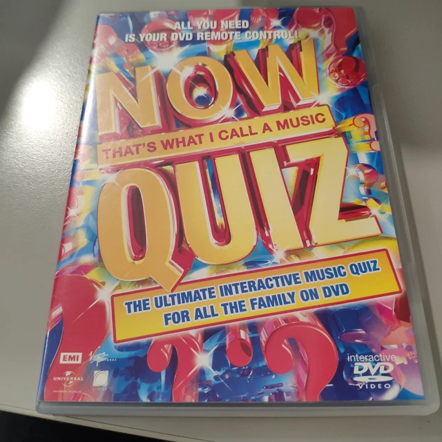 NOW THATS WHAT I Call Music Quizz DVD Interactive EMI Universal Sing ...
