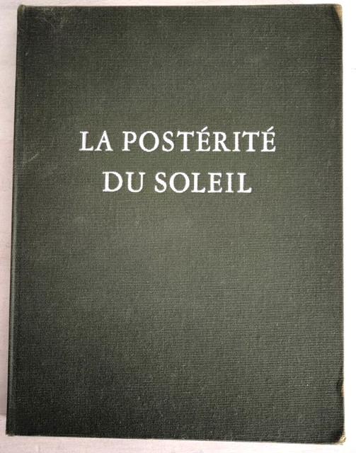 ALBERT CAMUS RENE Char Posterite Du Soleil Photographies Henriette ...