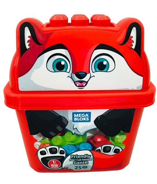 MEGA BLOKS FISHER Price FRIENDLY FOX First Builders 25 Piece Block ...