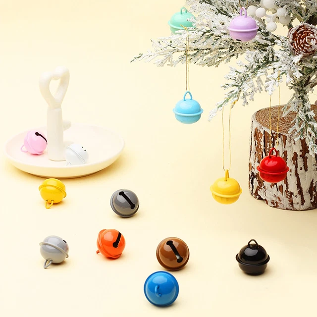 (RED) 10PCS22MM RUSTPROOF Iron Metal Bells Baking Paint One Word ...