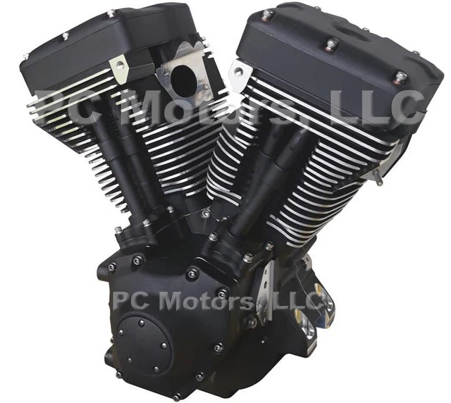 ULTIMA 124& BLACKOUT Matte Black Twin Cam Type A Engine Motor 1999-2006 ...