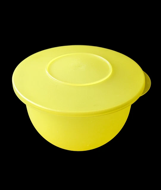 TUPPERWARE JUNGE WELLE Schüssel mit Deckel 1,3 Liter gelb EUR 5,00 ...