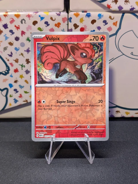 POKÉMON TCG VULPIX Scarlet & Violet 151: 037/165 Reverse Holo English EUR 2,12 - PicClick FR