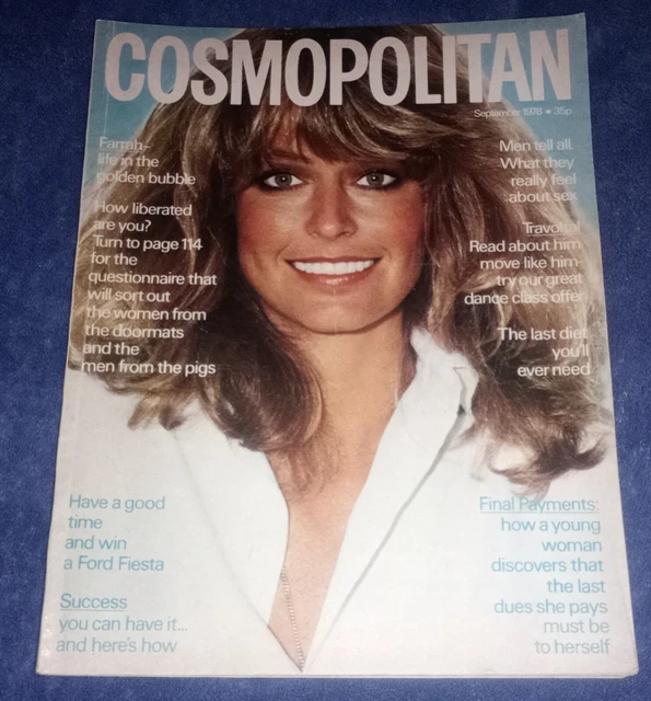 COSMOPOLITAN MAGAZINE SEPTEMBER 1978 FARRAH FAWCETT Vintage 1970s Women ...
