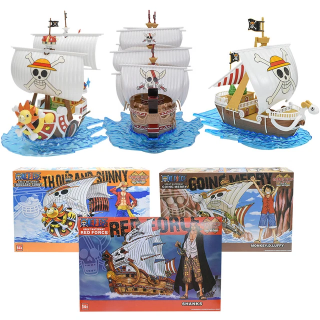 ONE PIECE THOUSAND Sunny Going Merry Boat Pirate Ship Figure Assembly ...