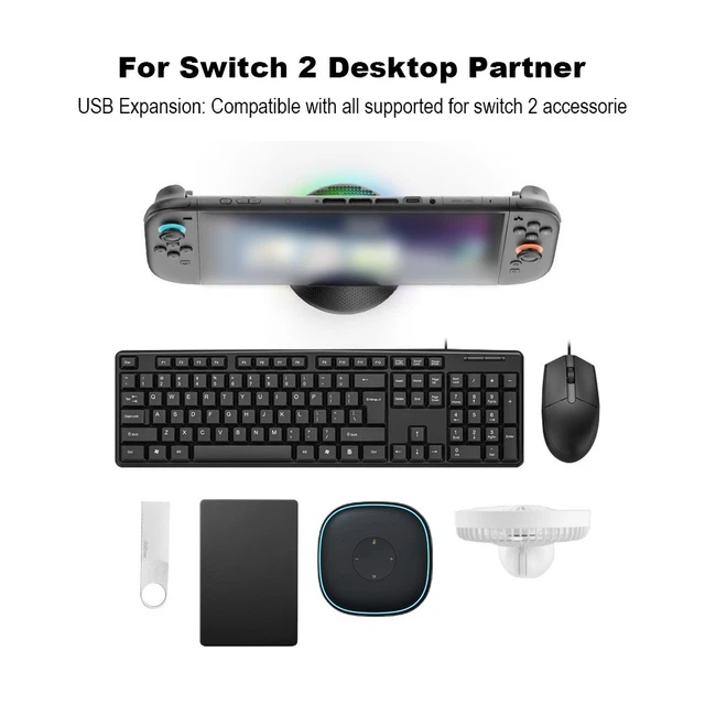 GAMING DOCK STATION RGB for Nintendo Switch PD60W USB A 4K60Hz and ...