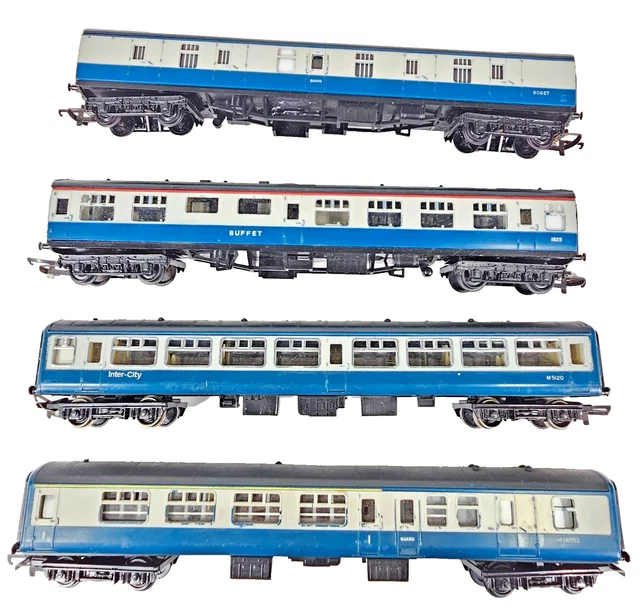 RACK OF 4 Hornby InterCity Mk1/Mk2 Coaches Models Collection Diecast OO ...
