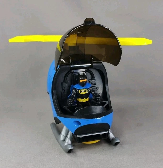 IMAGINEXT BATMAN DC Super Friends BATMAN BATCOPTER HELICOPTER & Action ...