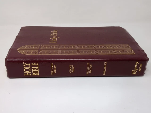 HOLY BIBLE NEW King James Giant Print Reference Edition Nelson Regency ...