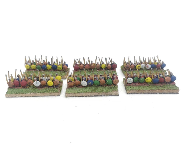 6MM BACCUS MINIATURES Greek Indian Hoplite Infantry Painted Ancient ...