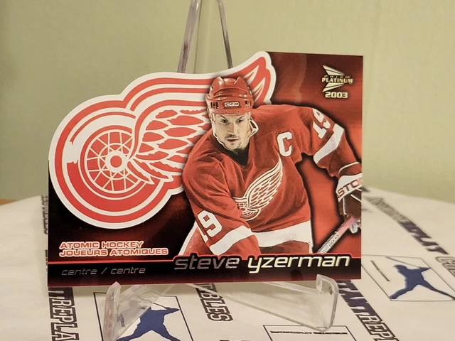 2002-03 PACIFIC PRISM Platinum McDonald's Atomic #4 Steve Yzerman ...
