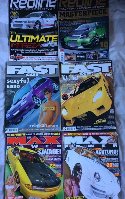 FAST CAR . Max Power . Redline Magazine X1 £9.70 - PicClick UK
