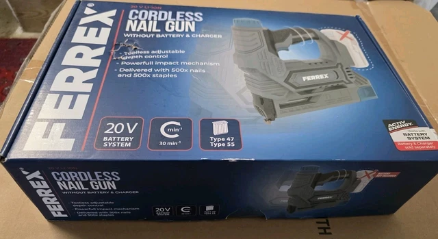 FERREX 20V NAIL Gun - Bare tool Model - NEW £102.60 - PicClick UK
