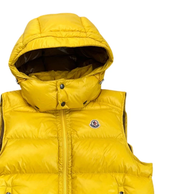 MONCLER MEN'S BORMES Gilet Yellow 4 / XL £245.00 - PicClick UK