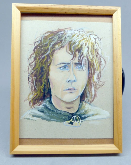 TABLEAU, PAINTING, PIPPIN, Billy Boyd, Portrait Peinture, Dessin, Hair ...