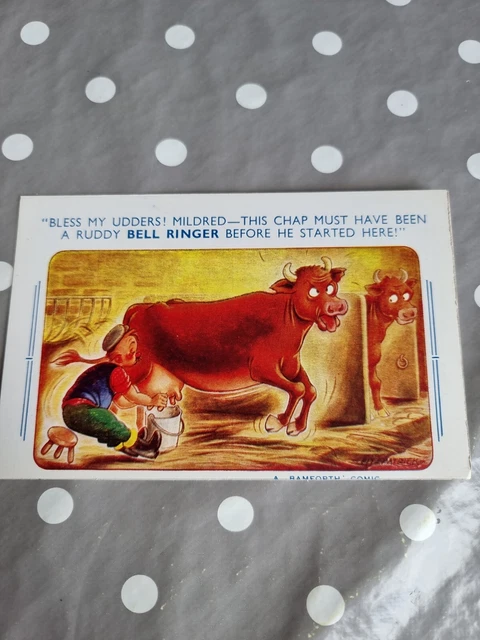 VINTAGE SAUCY SEASIDE Comic Postcard BAMFORTH BLACK TRIANGLE NO 1885 ...