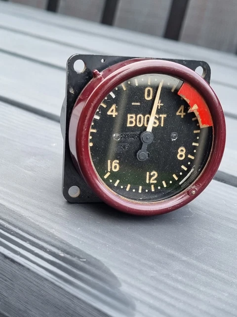 WW2 RAF AIRCRAFT vintage boost gauge 6A/1280? hurricane lancaster ...
