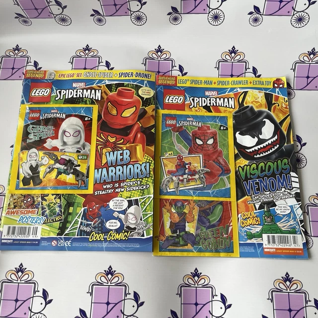 LEGO SPIDER-MAN MAGAZINE #10 and #11 Marvel Comics Polybag - No ...
