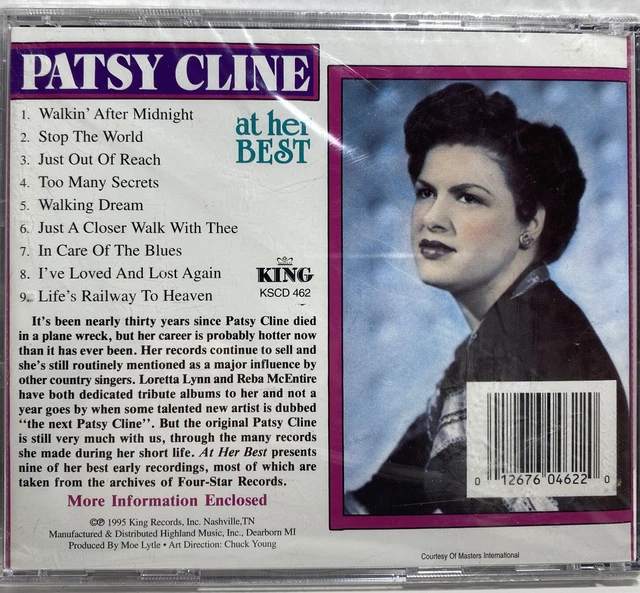PATSY CLINE AT Her Best by Patsy Cline CD 1992 Sealed £13.00 - PicClick UK