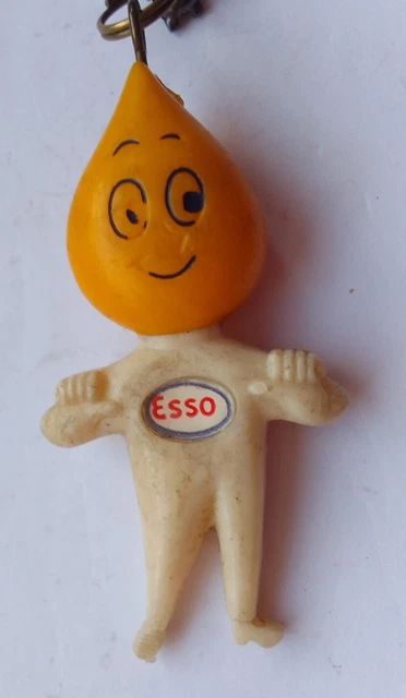 VINTAGE OLD KEYRING Key Chain Tiny ESSO Petroleum Petrol ⛽️Gas Man £24. ...