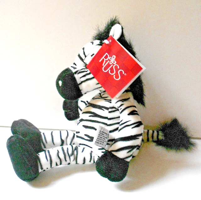 RUSS STANDARD ZEBRA Soft Toy Safari Animal Plush - With Tags £16.99 ...
