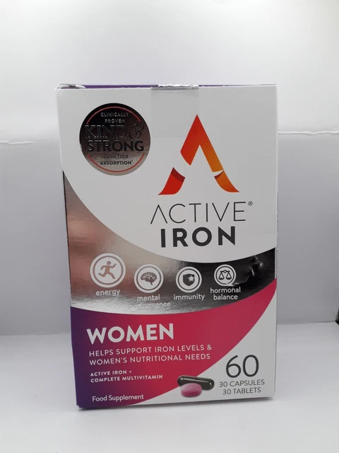 Active Iron For Women With Active Multivitamin 30 Iron Capsules And 30 Active Mu £1500