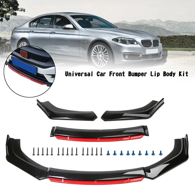 UNIVERSAL CAR FRONT Bumper Lip Body Kit Splitter Spoiler Diffuser ...