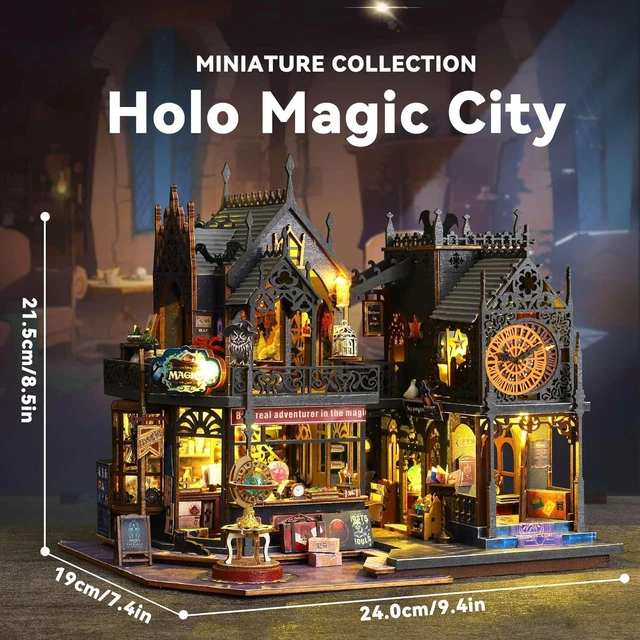 HOLO MAGIC CITY Miniature Spooky Magic Shop Building Kit Brand New RRP ...