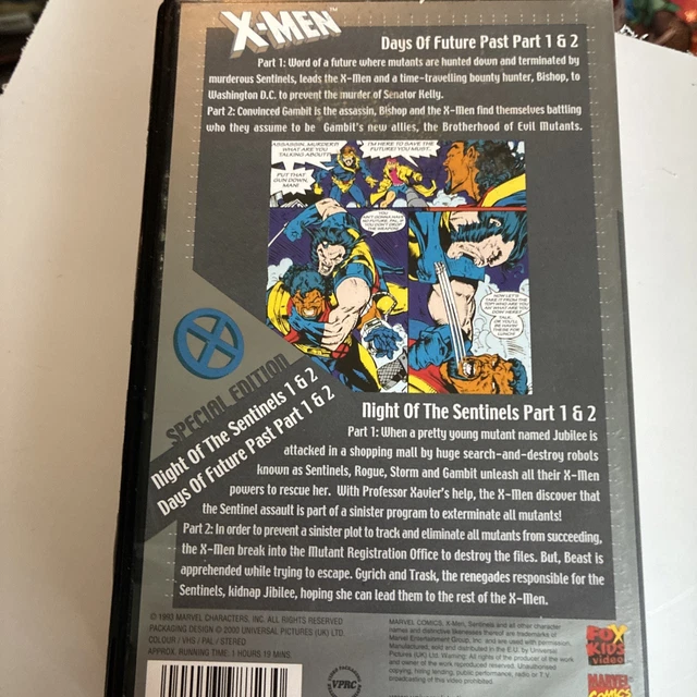 X-MEN SPECIAL - night of the sentinels / days of future past - vhs ...
