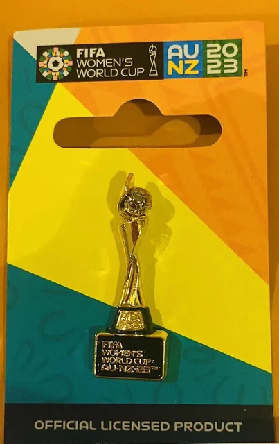 FIFA WOMEN’S WORLD Cup Aus/NZ 2023 Official Trophy Pin Badge BRAND NEW ...