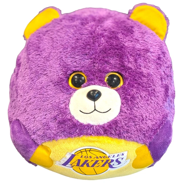 BALLZ LOS ANGELS Lakers NBA Basketball Large Soft Toy Plush TY Beanie ...