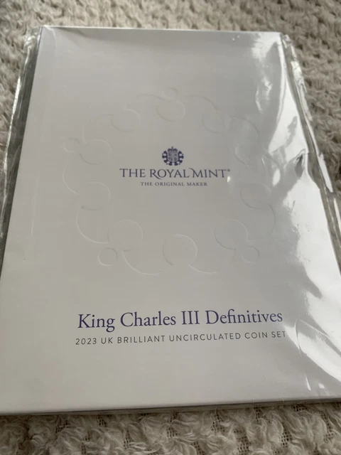 2023 KING CHARLES III Definitive Annual BU 8 Coin Royal Mint Set with ...