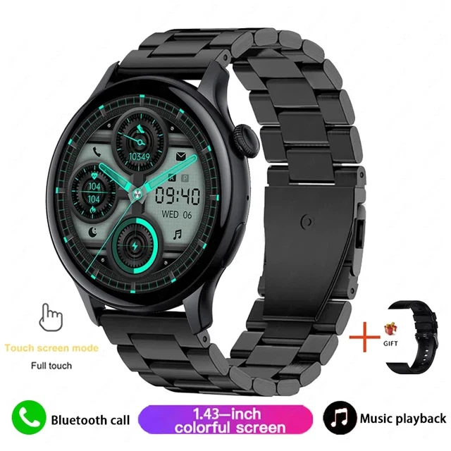 SMARTWATCH BLUETOOTH CALL Always-On Display Heart Rate Music Health ...
