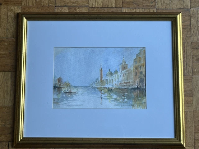 DAVID MORGAN - Modern British Artist - watercolour of Venice - Signed £ ...