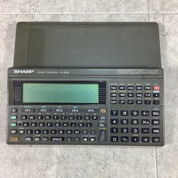 SHARP POCKET COMPUTER PC-E500 8bit Portable Computer Vintage Used from ...