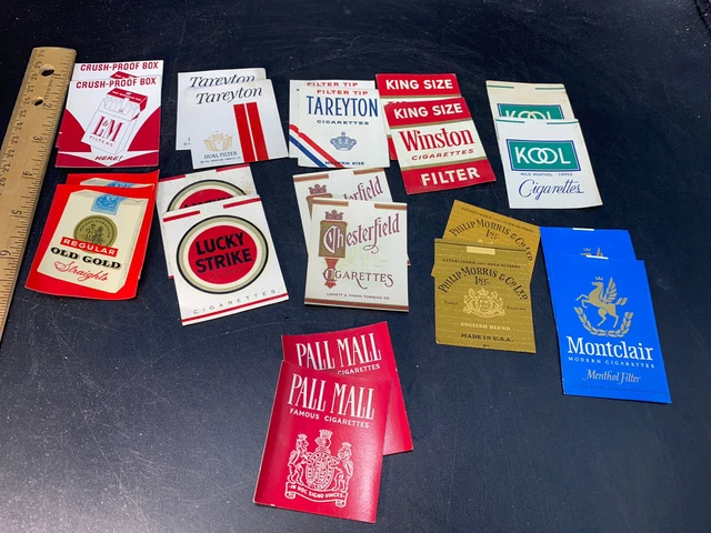 MIXED LOT CIGARETTE Vending Machine Labels - Paul Mall Winston Kool ...