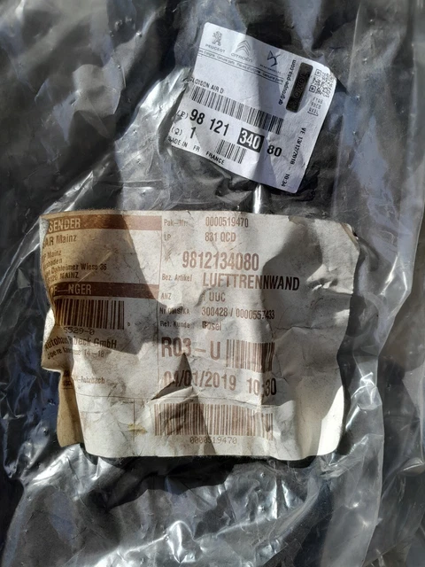 CITROEN / PEUGEOT / Opel Lufttrennwand Rahmen Motorkühler 9812134080 ...