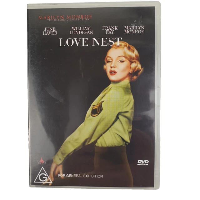 LOVE NEST (DVD, 1951), Marilyn Monroe, Comedy/Drama/Romance, PAL Region ...