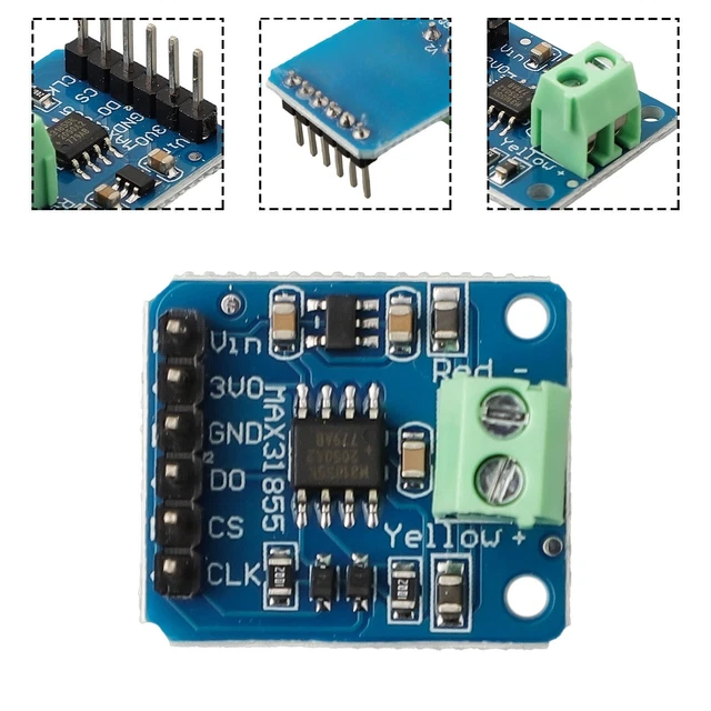 MAX31855 MODULE K-TYPE Thermocouple Temp Sensor Thermocouple Breakout ...