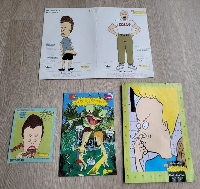 CARTOLINA POSTER MARVEL Comics Beavis & Butt-Head ButtHead stand up 1x ...