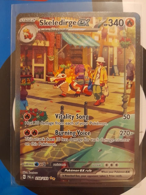 POKÉMON TCG SKELEDIRGE ex Scarlet & Violet - Paldea Evolved 258/193 ...